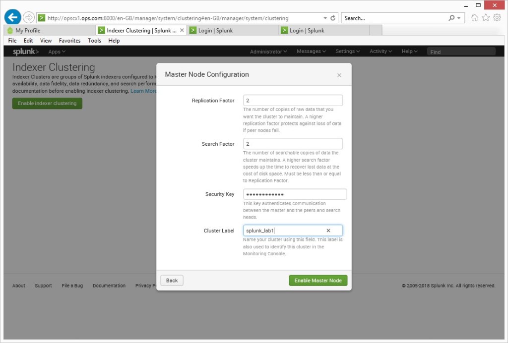 Splunk Index Cluster Config – iOpsMon