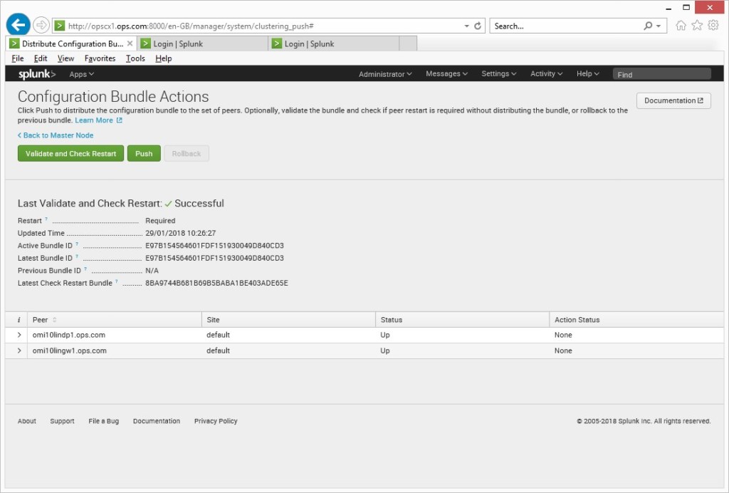 Splunk Index Cluster Config – iOpsMon
