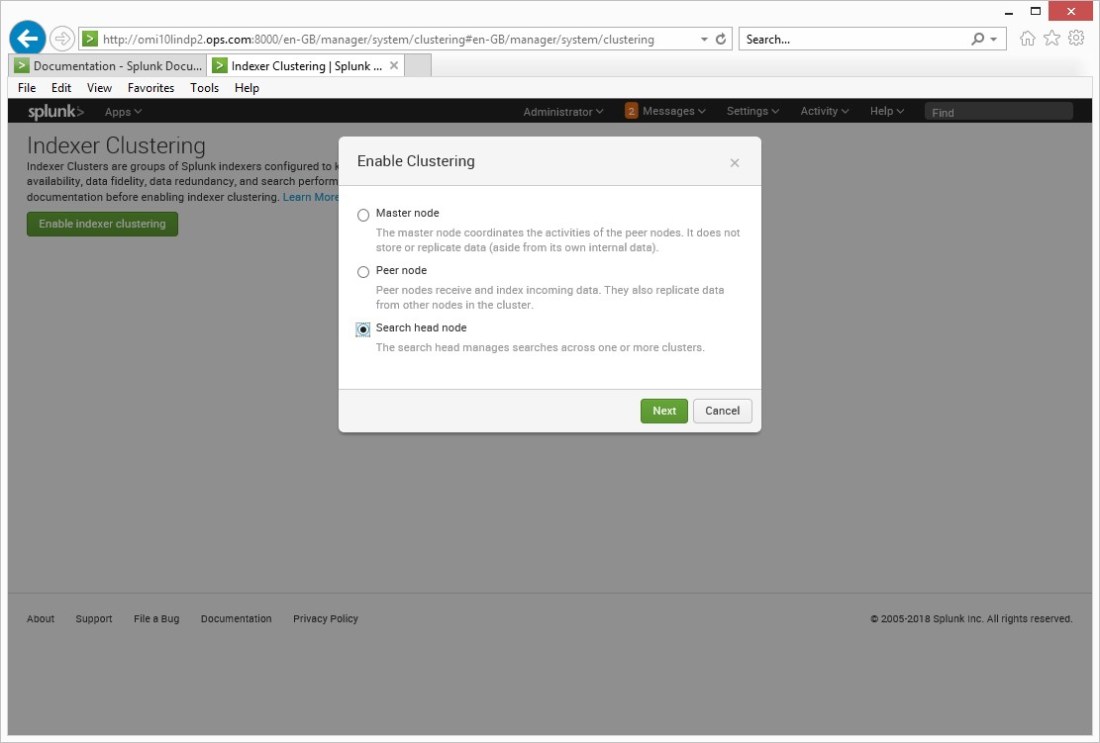 Splunk Index Cluster Config – iOpsMon